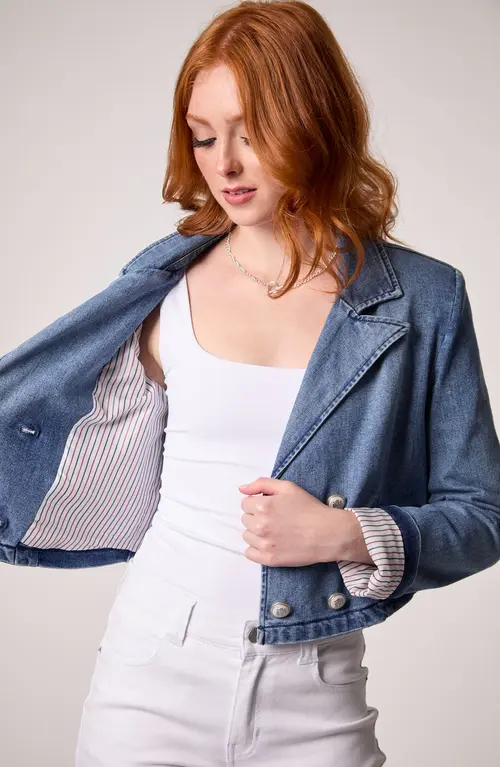 BLUE REVIVAL Olivia Cropped Blazer