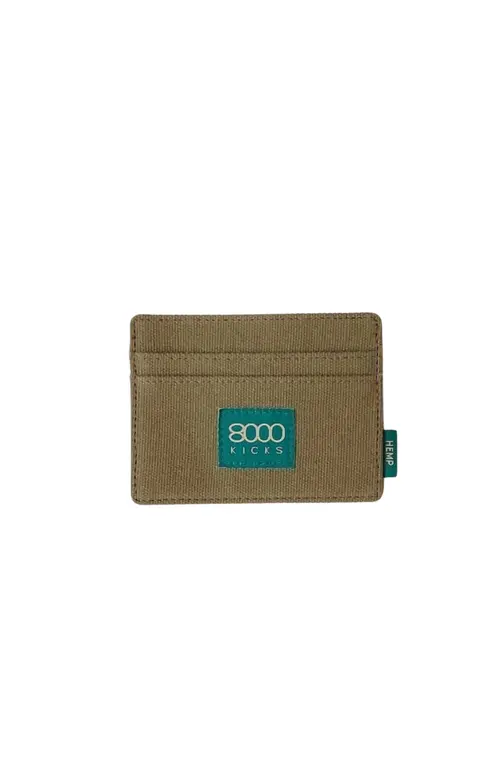 8000KICKS Skinny Hemp Wallet - Green