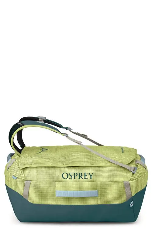 OSPREY Transporter 65-liter Duffle Luggage - Glow Dew/torrent Blue