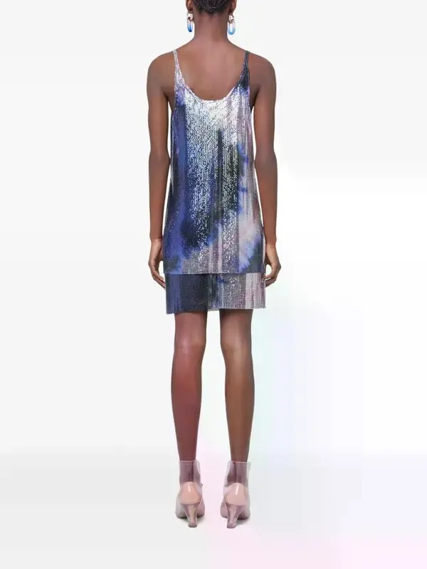 Rabanne Printed Mesh Tank Top