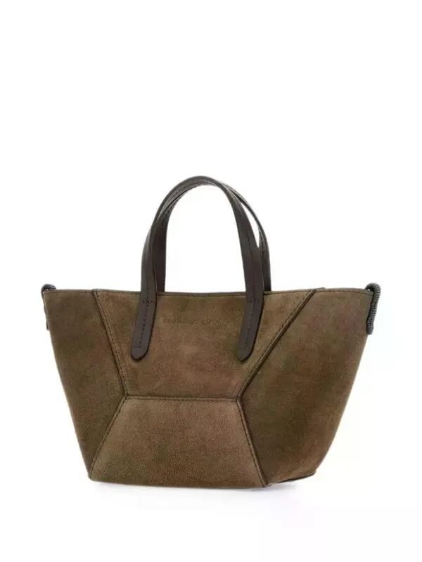 Brunello Cucinelli Suede Handbag - Brown