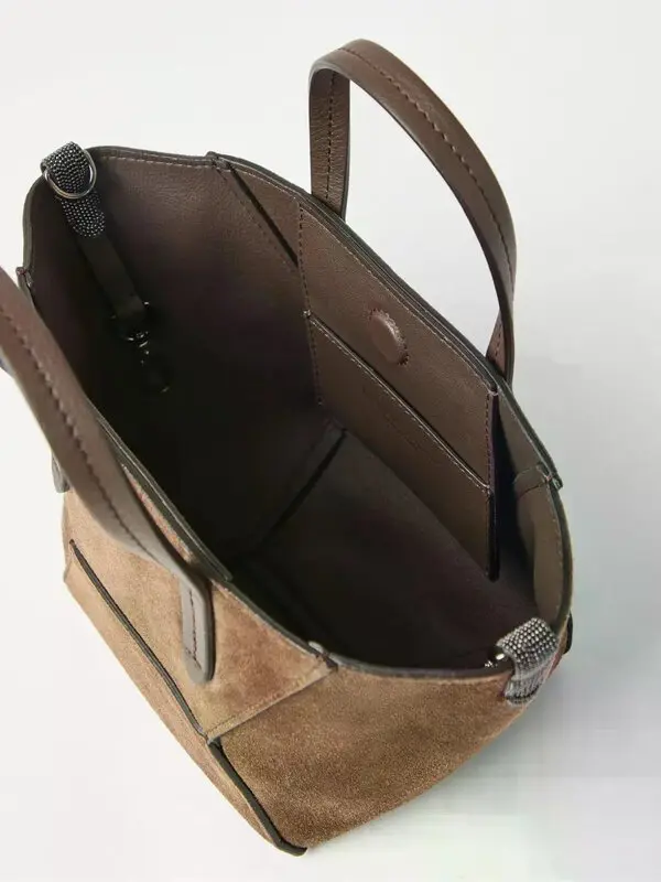Brunello Cucinelli Suede Handbag - Brown