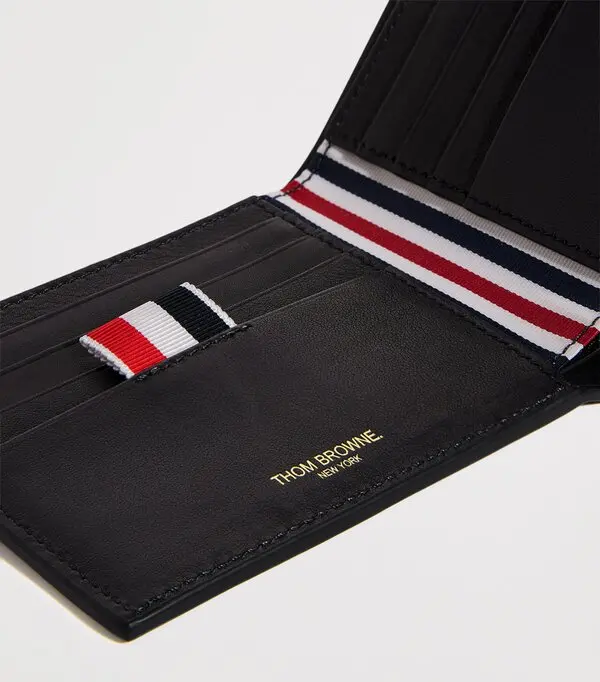 Thom Browne Leather Bifold Wallet - Black