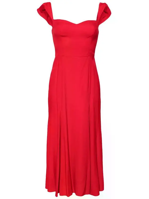 REFORMATION Bryson Midi Dress - Red