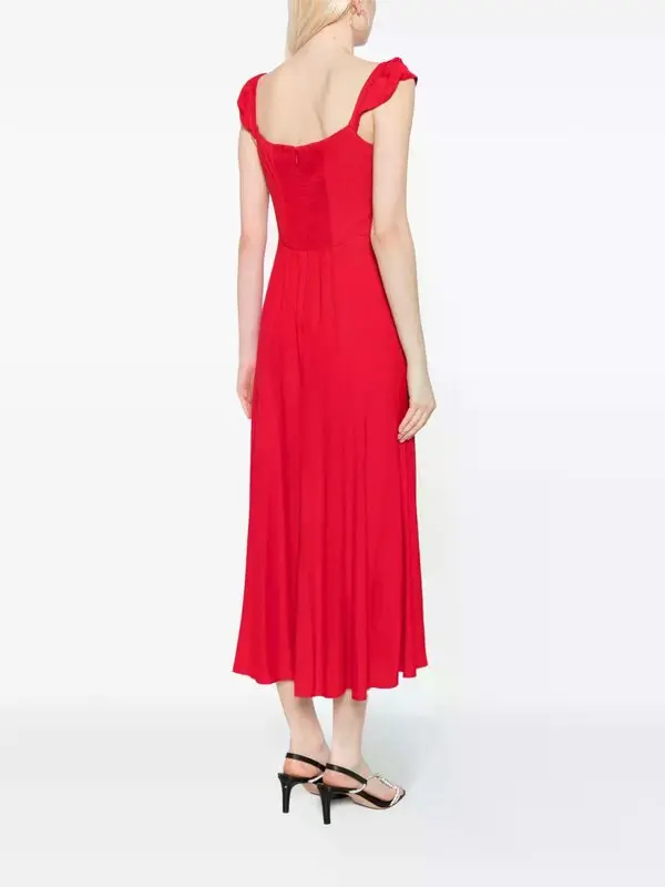 REFORMATION Bryson Midi Dress - Red