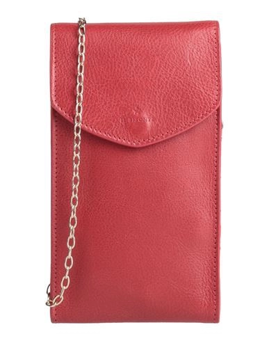 Il Bisonte Leather Cross-body Bag With Metallic Strap - Red
