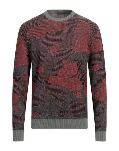 ZANONE Jacquard-knit Crewneck Sweater - Rust