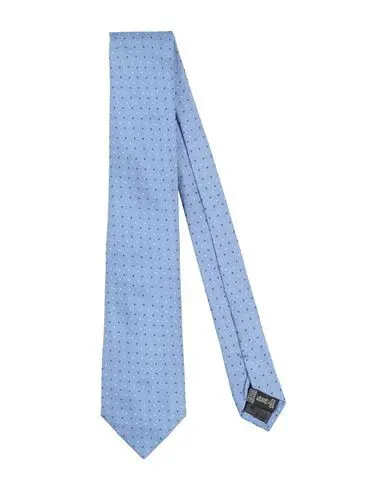 Emporio Armani Geometric-print Necktie - Blue