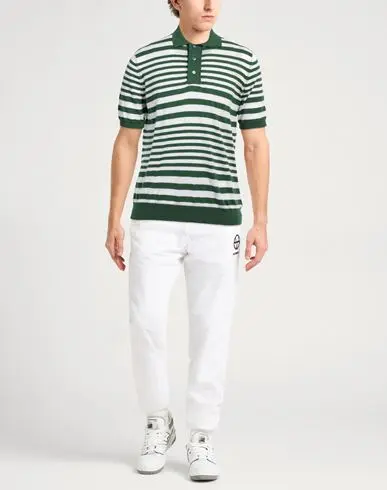 ZANONE Striped Cotton-linen Polo Shirt