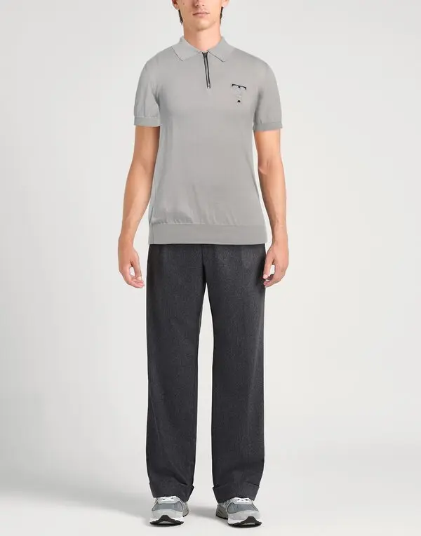 TOMBOLINI Polo Shirt Size Silk, Cotton