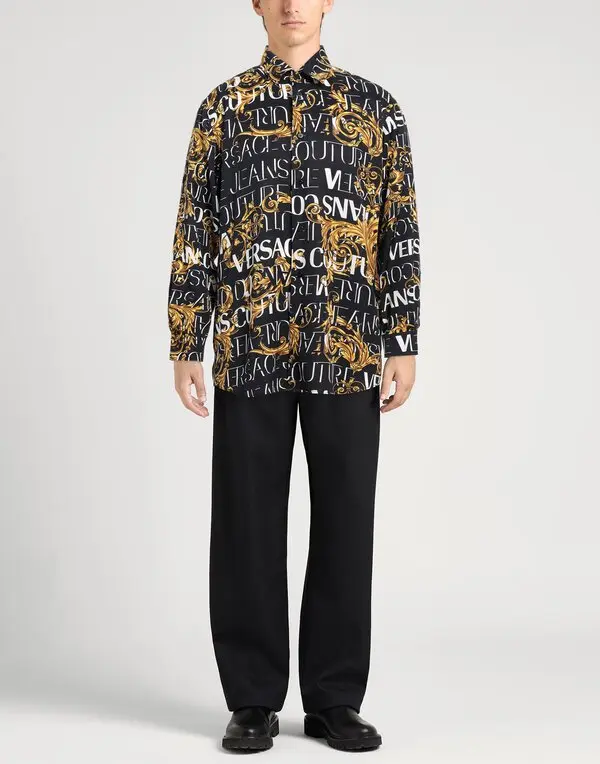 Versace Shirt Size Viscose - Black