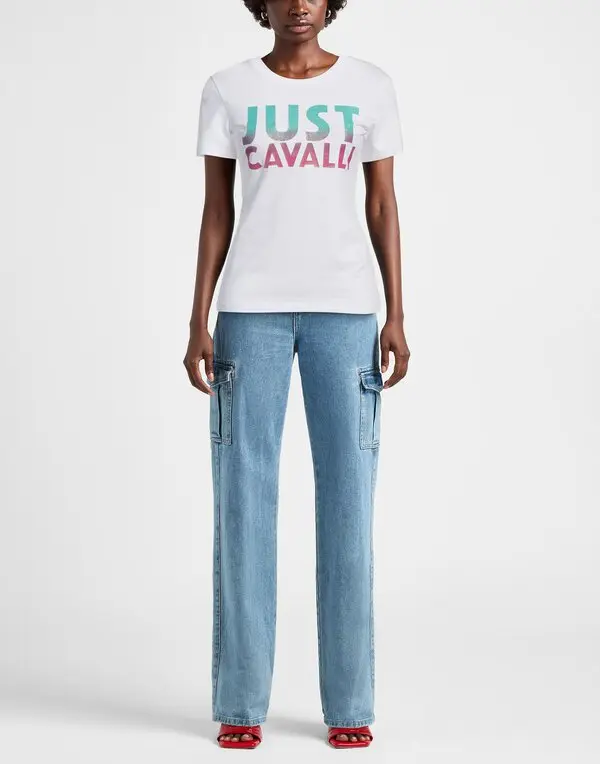 Just Cavalli Logo-print Jersey T-shirt