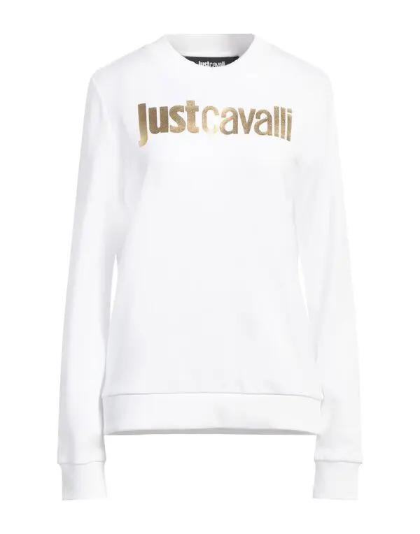 Just Cavalli Cotton-blend Sweatshirt - White