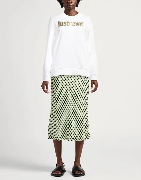 Just Cavalli Cotton-blend Sweatshirt - White