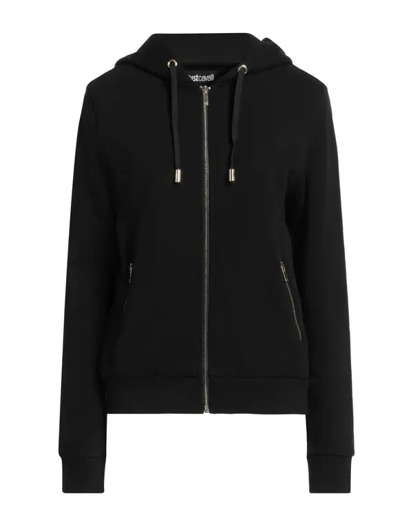 Just Cavalli French Terry Zip-up Hoodie - Black