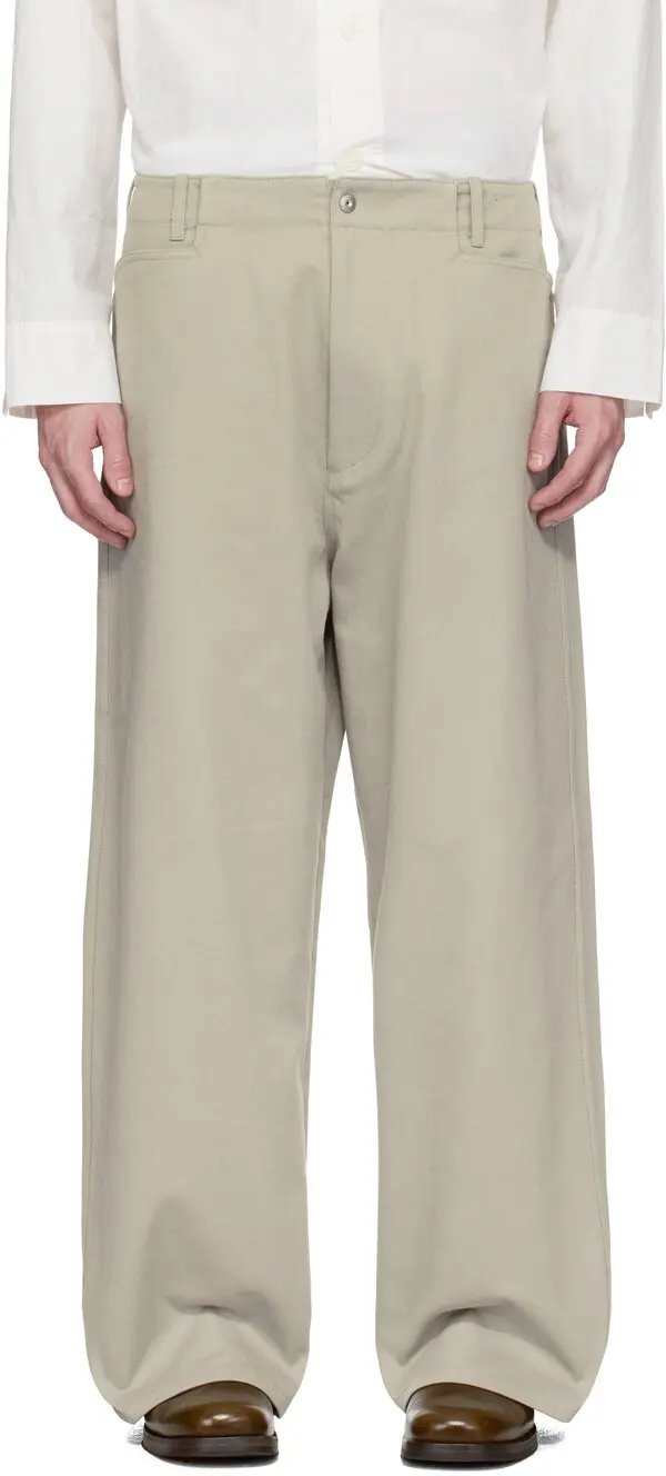 Buy OMAR AFRIDI Trotti Baggy Trousers - Ash At 60% Off | Editorialist