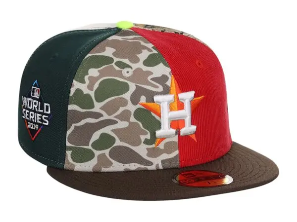New Era Houston Astros 59fifty Fitted Cap - Multi/plaid/pink