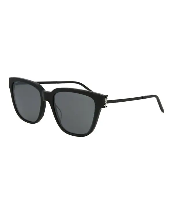 Saint Laurent Cat Eye Sunglasses - Black/silver (slm48s