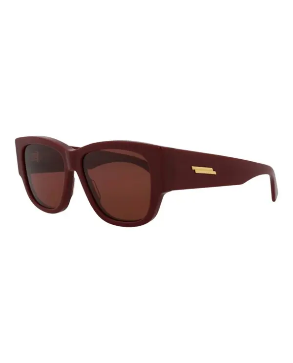 Bottega Veneta Square Sunglasses - Burgundy/red (bv1026s/30008355