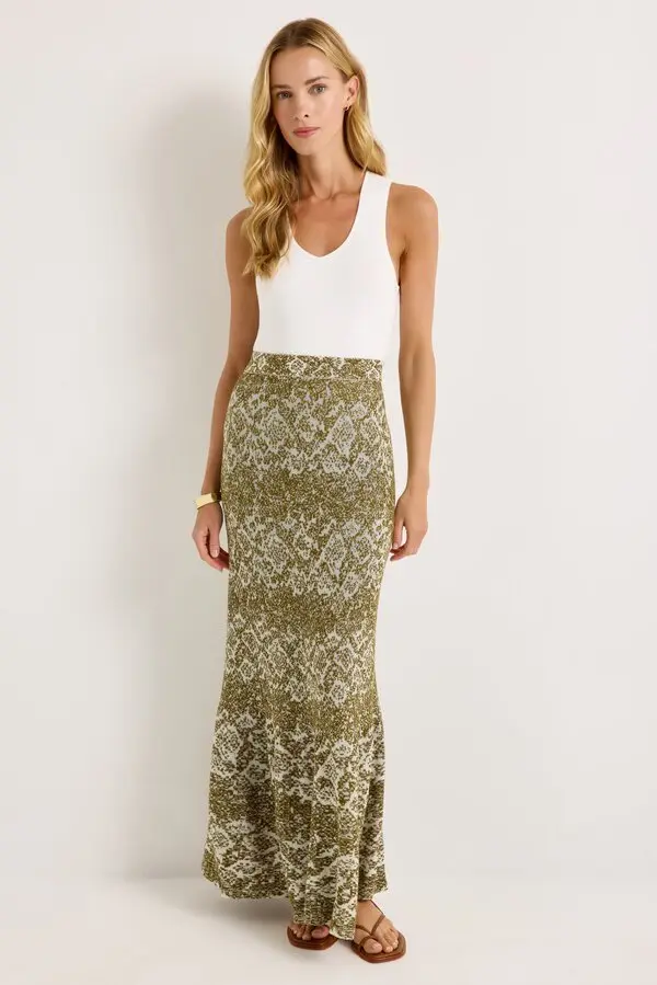 MARIE OLIVER Miranda Rib Knit Tank - Cool White