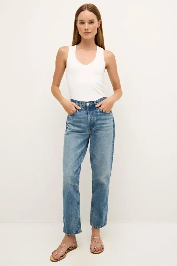 MARIE OLIVER Miranda Rib Knit Tank - Cool White