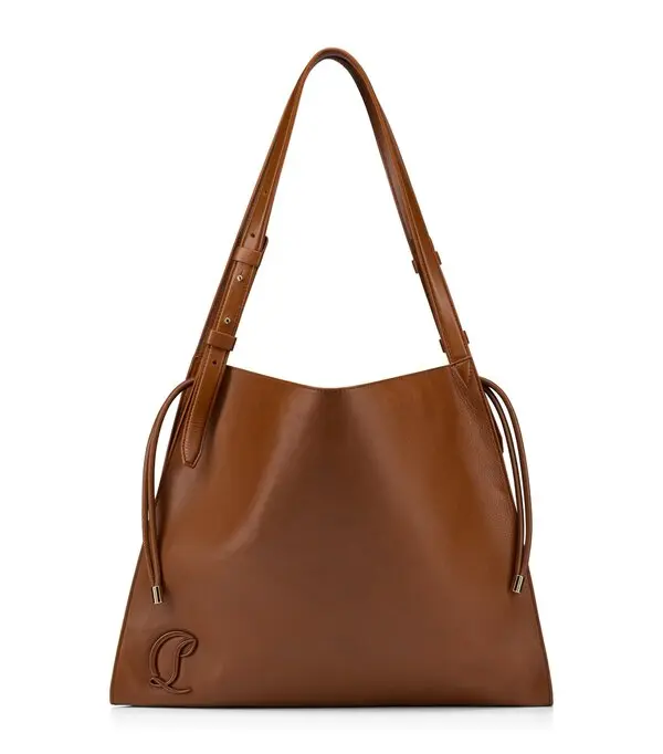 CHRISTIAN LOUBOUTIN Small Baggy Leather Tote - Red