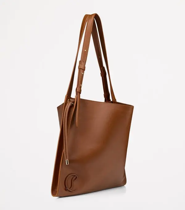 CHRISTIAN LOUBOUTIN Small Baggy Leather Tote - Red