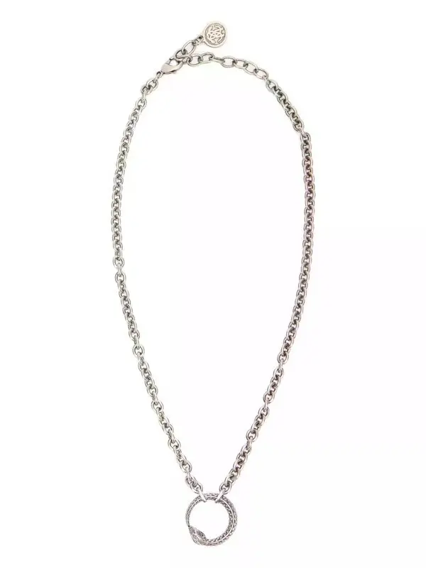 Roberto Cavalli Ring-pendant Necklace - Silver