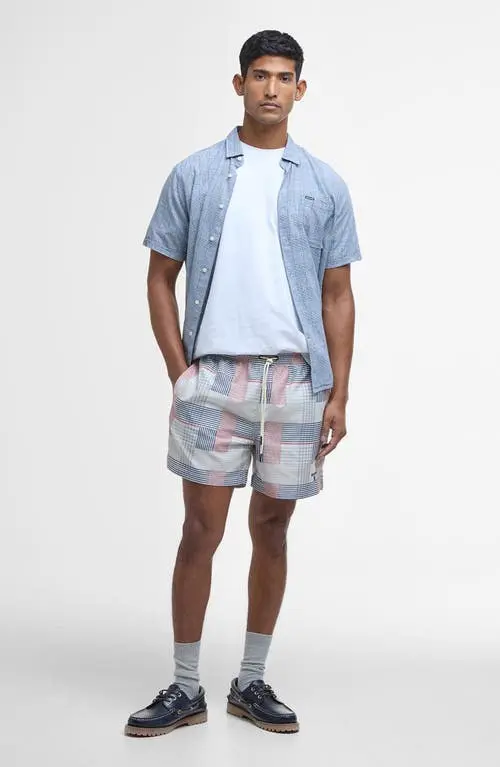 Barbour Patch Print Swim Trunks