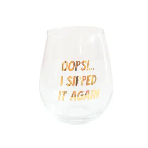 JOLLITY & CO Oops!...i Sipped It Again Wine Glass - Assorted Pre-pack