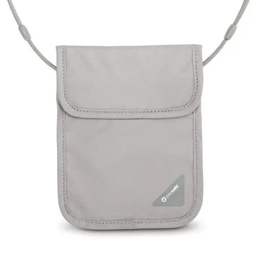 PACSAFE Anti-theft Rfid Blocking Neck Pouch - Neutral Grey