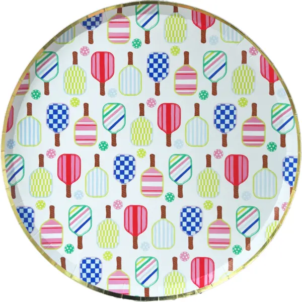 JOLLITY & CO Pickleball Social Club Print Plates - Dinner Plates