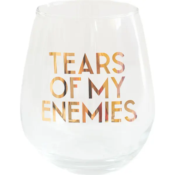 JOLLITY & CO Tears Of My Enemies Wine Glass - Assorted Pre-pack