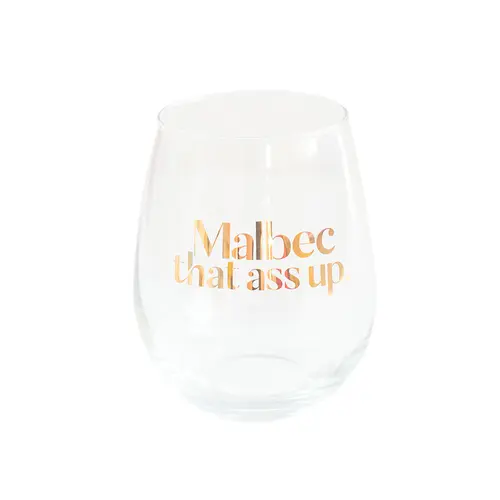 JOLLITY & CO Malbec That Ass Up Wine Glass - Assorted Pre-pack