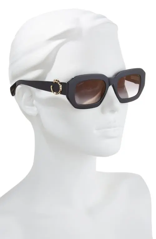 Cartier 52mm Square Frame Sunglasses