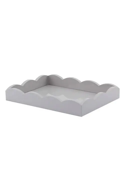 ADDISON ROSS LONDON Scalloped Wood Tray - Chiffon