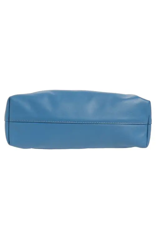 Veronica Beard Stash Leather Shoulder Bag - Lake Blue