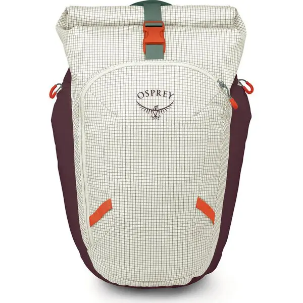 OSPREY Transporter 30-liter Roll Top Backpack - Mystery White/moody Burgundy