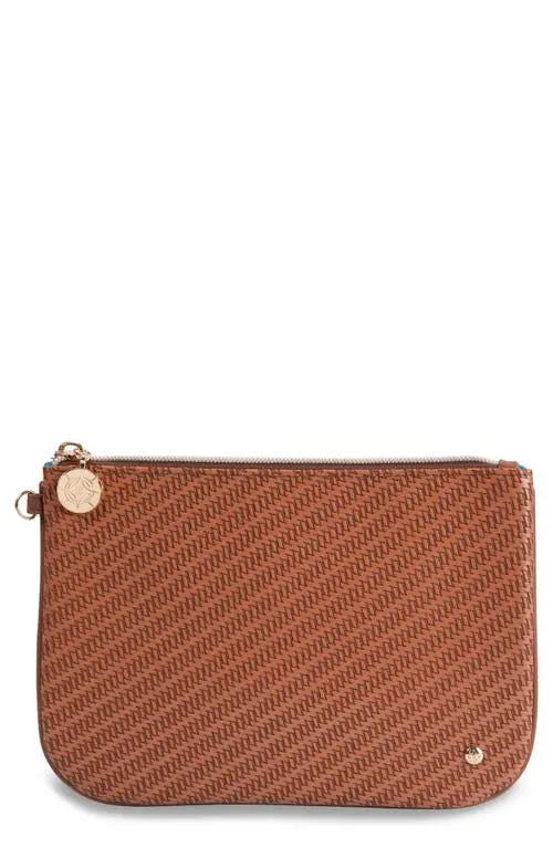 Stephanie Johnson Aria Large Flat Pouch - Cognac
