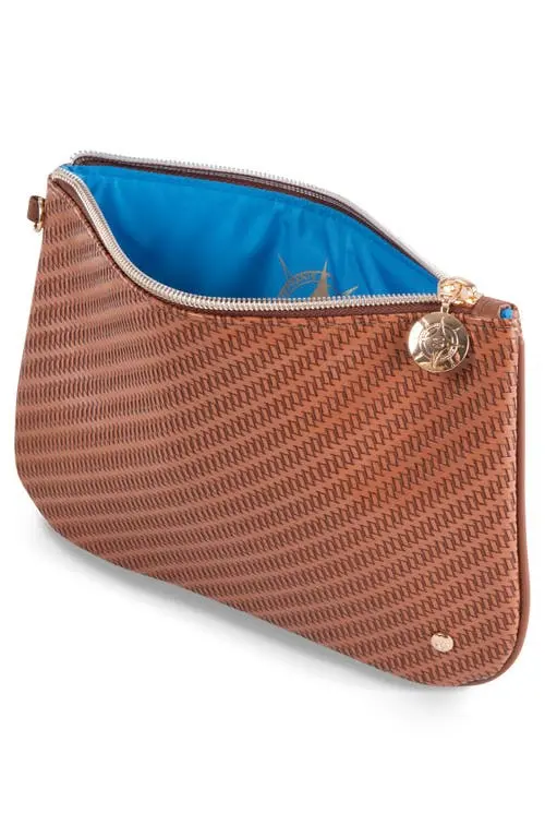 Stephanie Johnson Aria Large Flat Pouch - Cognac