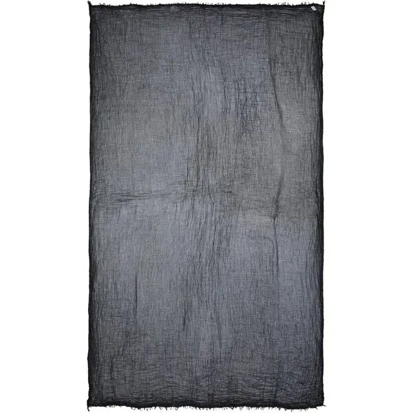 TOTEME Crinkled Gauze Scarf - Black