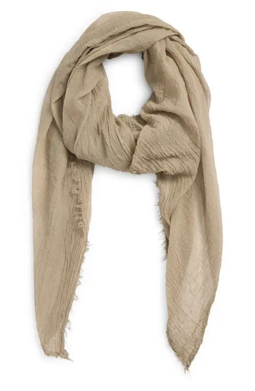 TOTEME Crinkled Gauze Scarf - Desert