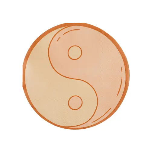 JOLLITY & CO Peace & Love Yin & Yang Large Napkins