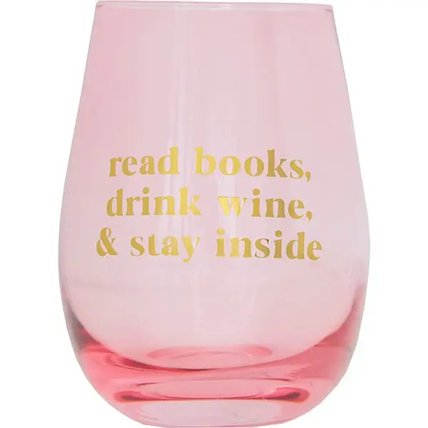 JOLLITY & CO Book Club Wine Glass - Read Books Drink...