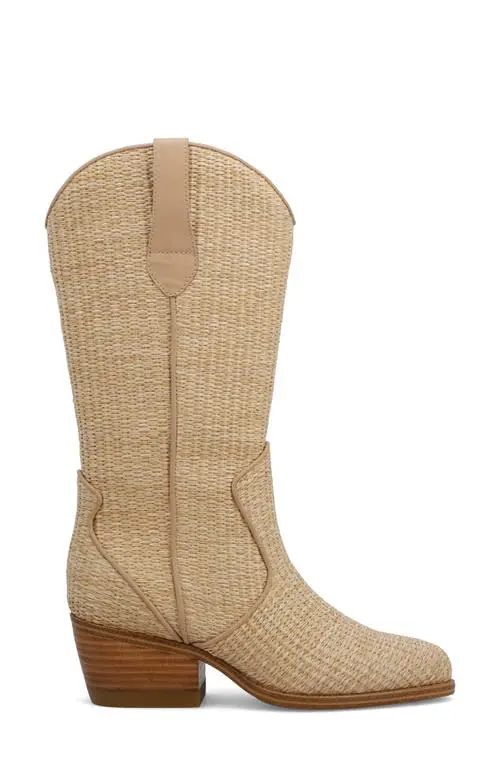 Mia Jenah Woven Cowboy Boot - Natural