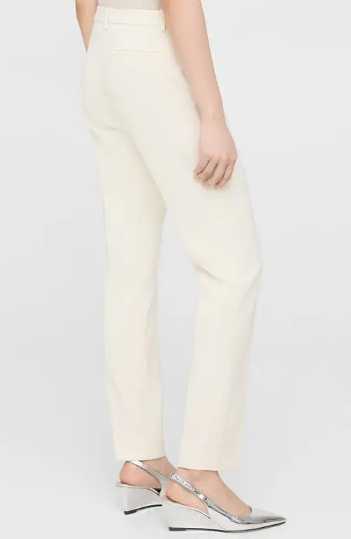 Theory Tailored Slim Fit Trousers - Rice