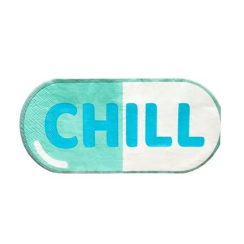 JOLLITY & CO Chill" Pill Guest Napkins - Assorted Pre-pack