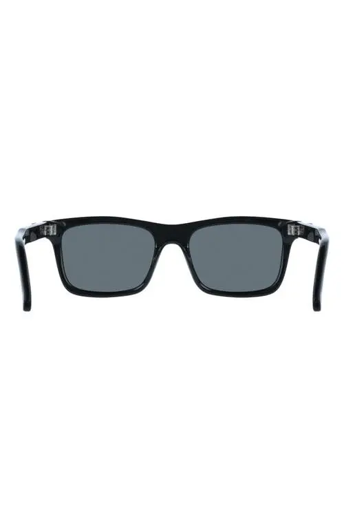 FERRAGAMO 55mm Rectangular Sunglasses - Black