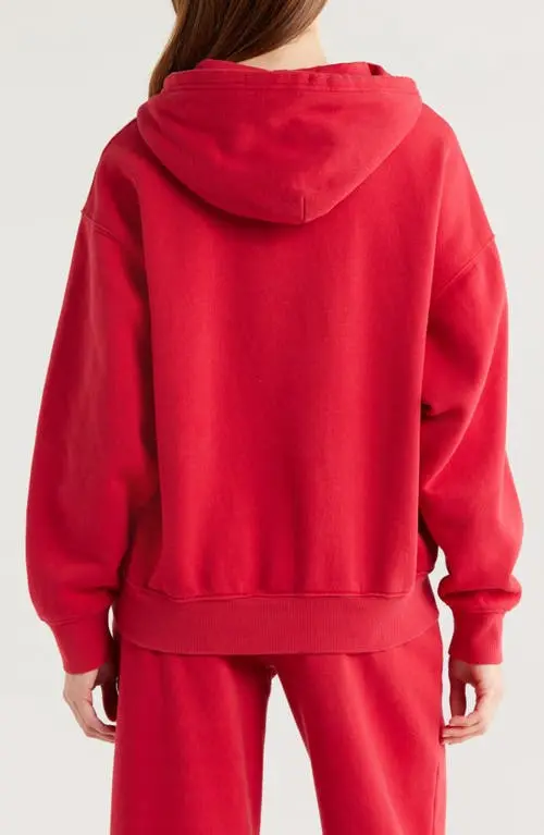 PACSUN Denim Appliqué Zip-up Cotton-blend Hoodie