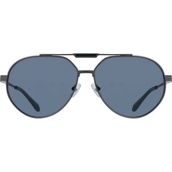 FERRAGAMO 62mm Aviator Sunglasses - Matte Dark Gunmetal